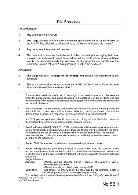 Chapter 5b - Trial Procedure - Queensland Courts