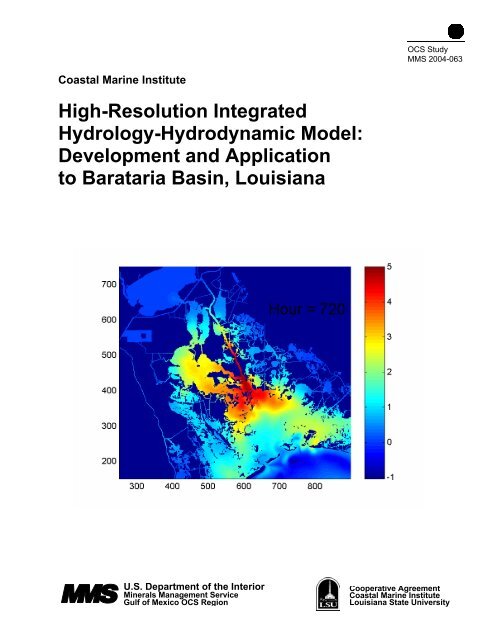 High-Resolution Integrated Hydrology-Hydrodynamic ... - Data Center