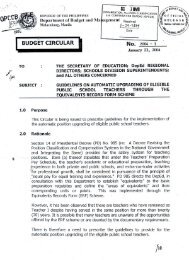 Budget Circular No. 2007-1 - DBM