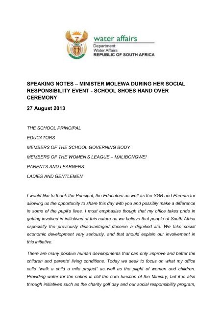 School Shoes Hand Over Ceremony