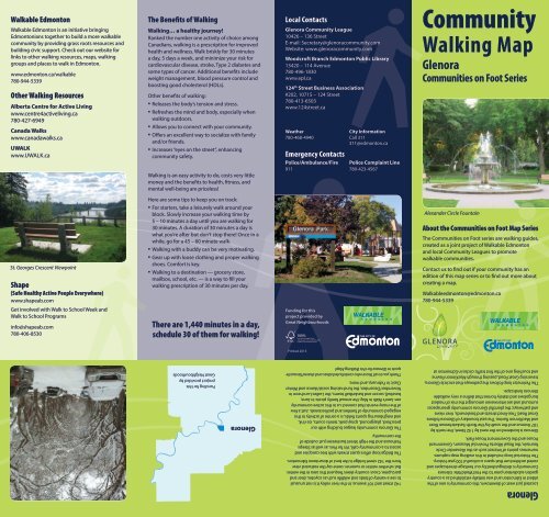 Glenora Community Walking Map - City of Edmonton