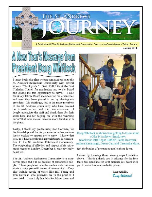 St. Andrews Retirement Community Newsletter