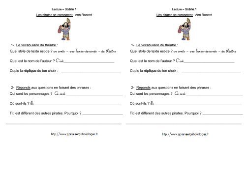 Exercices - Gomme & Gribouillages