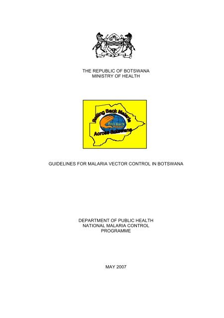 Guidelines for Malaria Vector Control - Government of Botswana