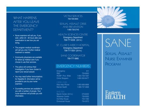 SANE: Sexual Assault Nurse Examiner Program