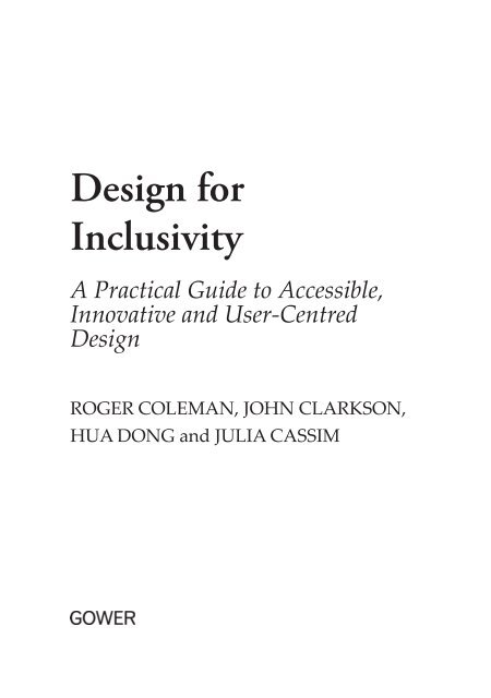 Design for Inclusivity