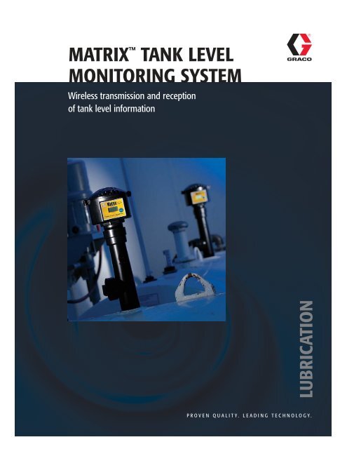 Matrix Tank Level Monitoring System - Graco Inc.
