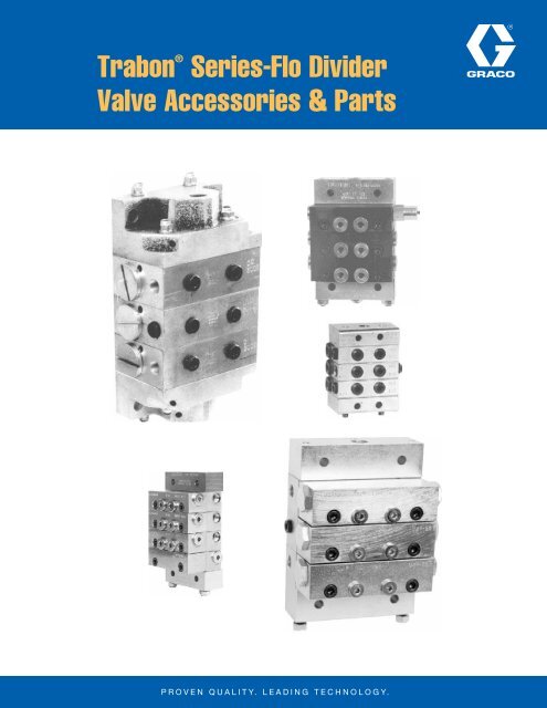 Trabon® Series-Flo Divider Valve Accessories & Parts - Graco Inc.