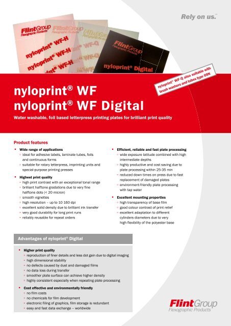 nyloprint® WF nyloprint® WF Digital