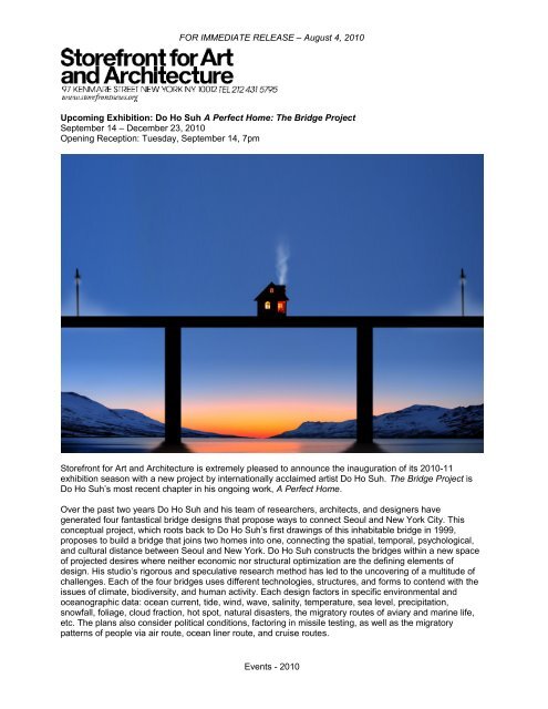 A Perfect Home: The Bridge Project - Graham Foundation