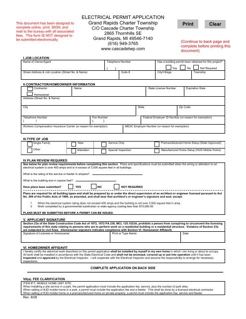 Application for Electrical Permit.pdf - Grand Rapids Township