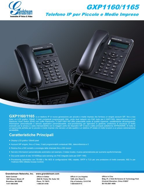 GXP1160/1165 - Grandstream Networks