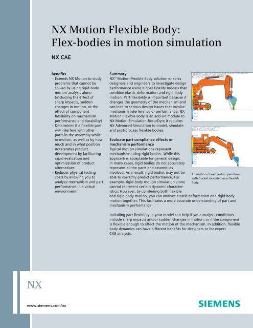 NX Motion Flexible Body - Siemens PLM Software
