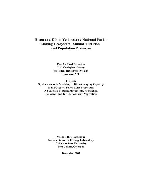 Yellowstone - Greater Yellowstone Science Learning Center