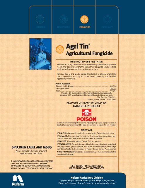 Agri Tin Specimen Label-MSDS.qxd - Greenbook.net