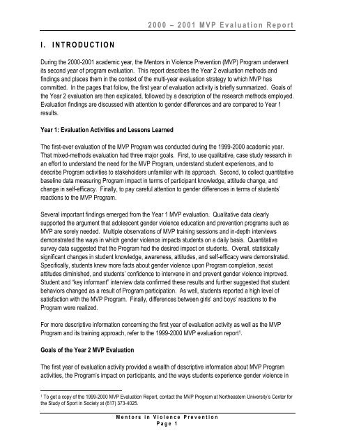 MVP Evaluation Report Year 2 - Griffith University