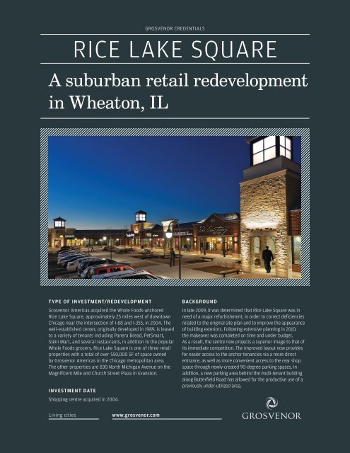 Retail - Americas - Wheaton - Rice Lake Square - Grosvenor