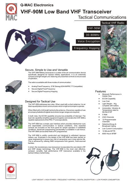 VHF-90M Low Band VHF Transceiver - Aerospace-Index.com