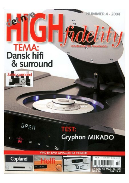 A rare review from Denmark - Gryphon Audio Designs