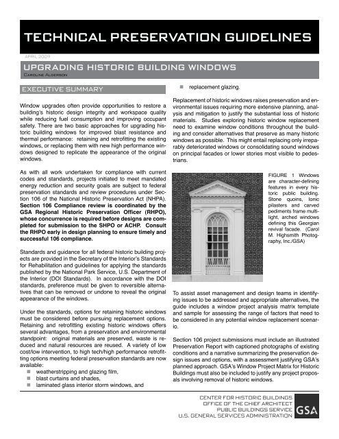 Upgrading Historic Building Windows - GSA