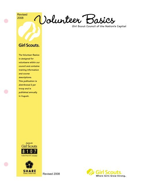 GSCNC Volunteer Basics - Girl Scout Council of the Nation's Capital