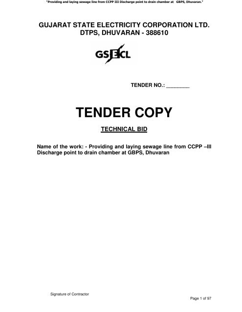 RFQ NO:- 25372 - Gujarat Electricity Board