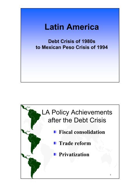 Latin America Debt Crisis
