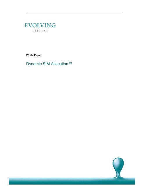 Dynamic SIM Allocation™ - GSMA