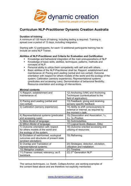 Milton Model Language Patterns