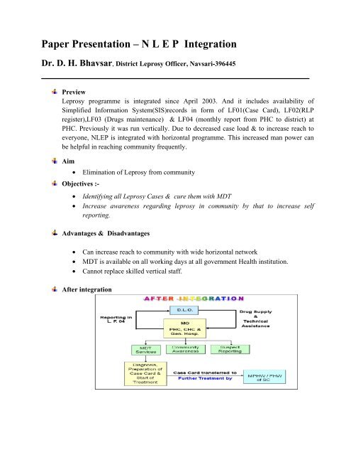 Paper Presentation – N L E P Integration