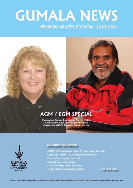gumala news members winter edition june 2011