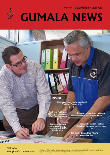 Gumala News - March 2010 Community Edition