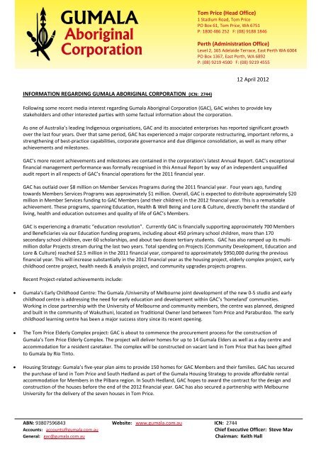 GUMALA Aboriginal Corporation