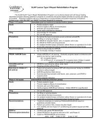 Shoulder - SLAP II IV Complex Arthroscopic Labral Repair Protocol