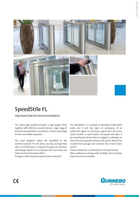 SpeedStile FL - Gunnebo