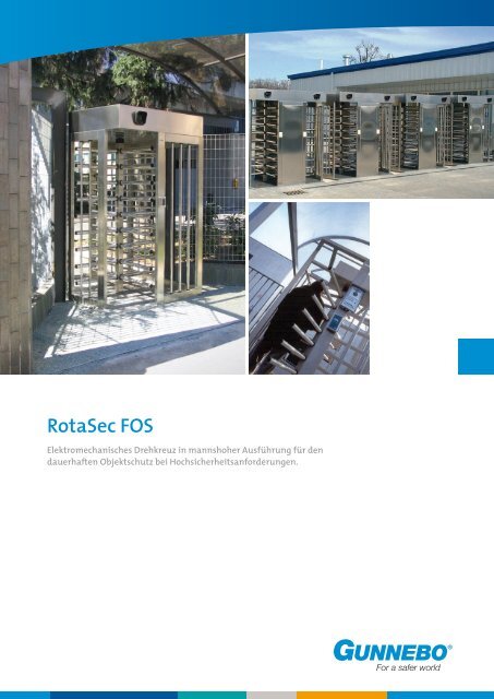 Technische Daten RotaSec FOS - Gunnebo