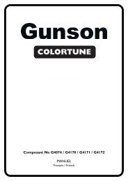 Gunson Laser Trakrite Conversion Chart