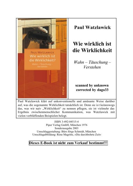 Wie wirklich ist die Wirklichkeit