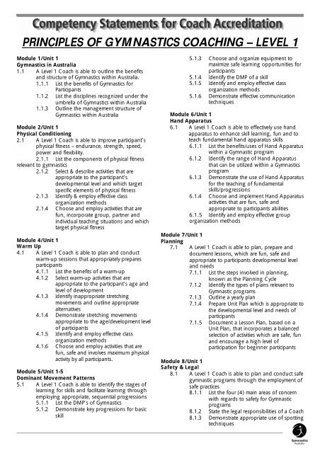 download - principles of gymnastics coaching- level 1