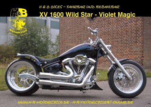 XV 1600 Wild Star - Violet Magic - H & B Motorcycle
