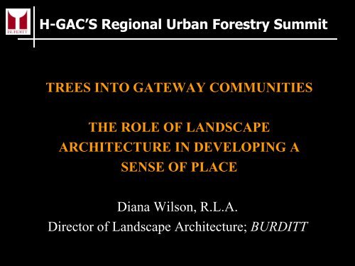 Trees into Gateway Communities