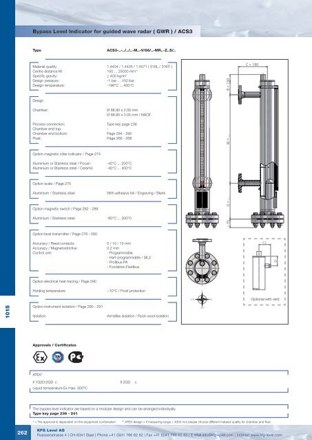 Bypass Level Indicator fo
