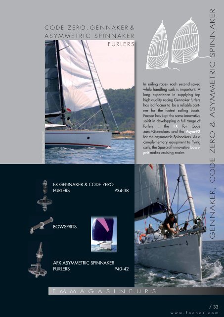 gennaker, code zero & asymmetric spinnaker - Hahnfeld Masten