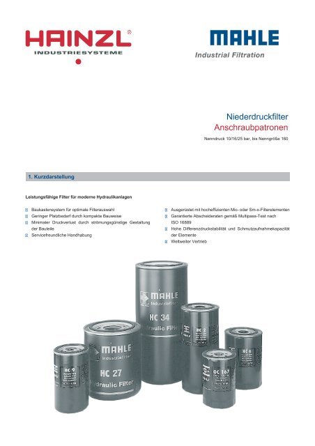 Katalog - Hainzl Industriesysteme
