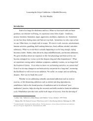 AN APPLICATION OF THE SENSITIVITY CYCLE - The Hakomi Institute