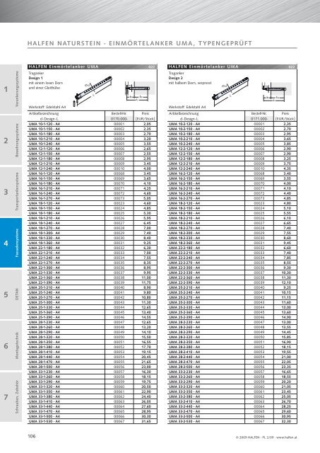 HALFEN NATURSTEIN - EINM