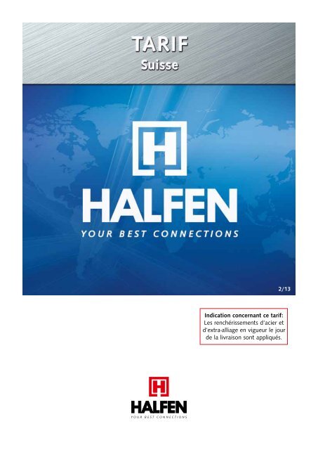 Tarif 2013 - Halfen
