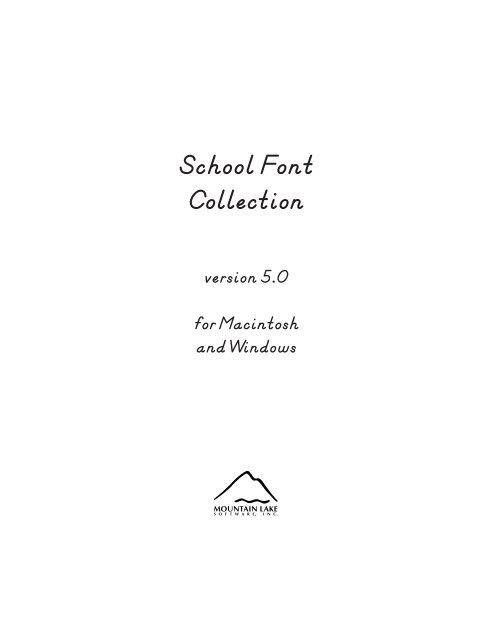 School Fonts Collection : School Fonts – HIQWZ