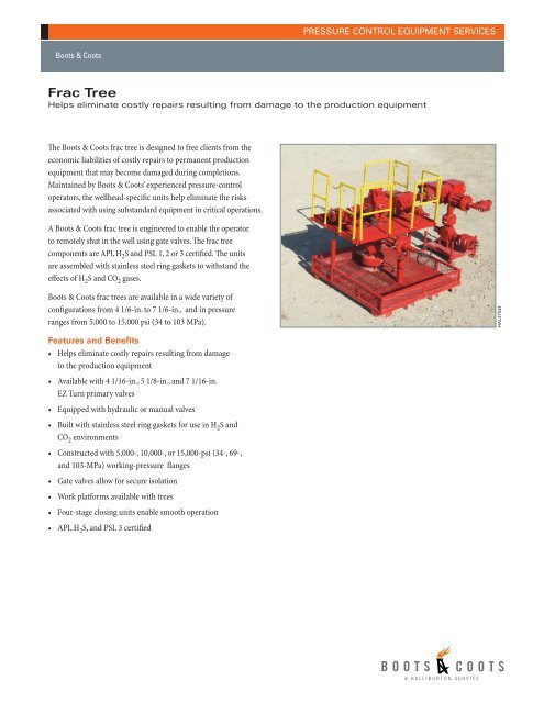 Frac Tree - Halliburton