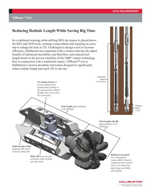 TDReam Sales Data Sheet - Halliburton